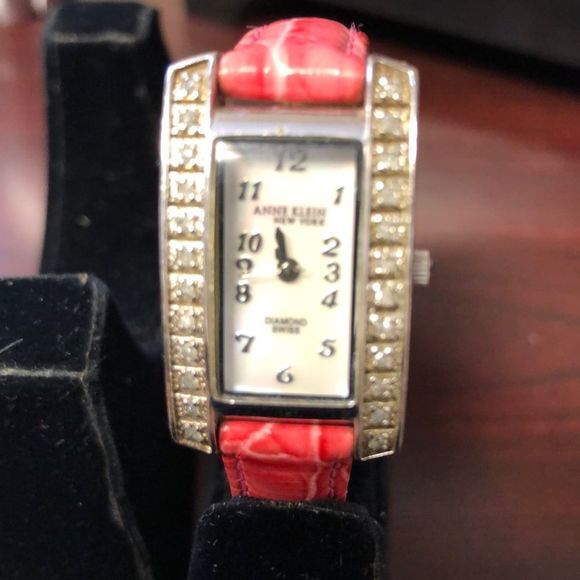 Anne Klein | Accessories | Anne Klein Diamond Bezel Watch | Poshmark